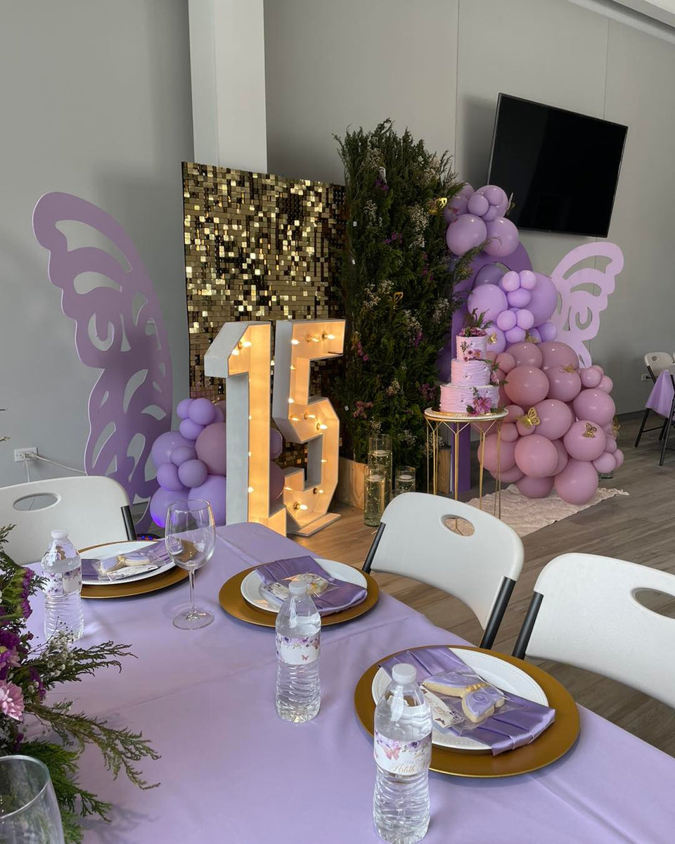 BackDrop Mariposa - Mis XV – GiftBox Tijuana Eventos