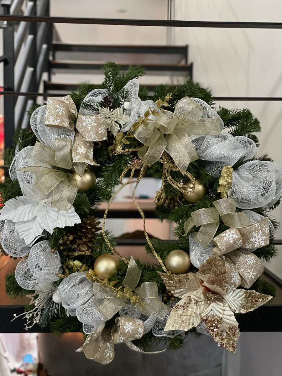 White Snow - Corona Navideña – GiftBox Tijuana Eventos